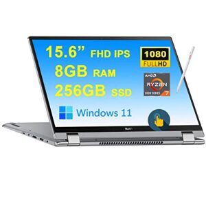 asus zenbook flip 15 2-in-1 laptop 15.6” fhd ips slim bezels touchscreen amd ryzen 5000 series octa-core ryzen 7 5700u (beat i7-10710u) 8gb ram 256gb ssd geforce mx450 2gb backlit win11 silver + pen