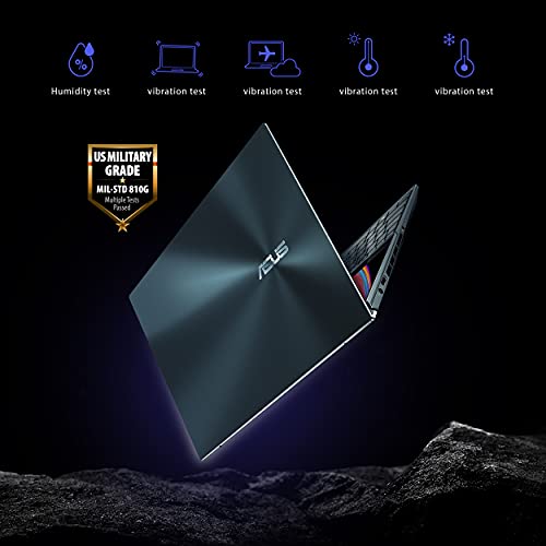 ASUS ZenBook Pro Duo 15 OLED UX582 Laptop, 15.6” OLED 4K Touch Display, Intel Core i9-12900H, 32GB, 1TB, GeForce RTX 3060 Laptop GPU, ScreenPad Plus, Windows 11 Pro, Celestial Blue, UX582ZM-XS99T