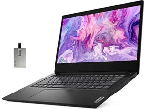 lenovo 2020 ideapad 3 14.0″ hd led non-touchscreen laptop pc, intel pentium gold 6405u dual core processor, 4gb ddr4 ram, 128gb ssd, hdmi, webcam, wifi, bluetooth 5, windows 10 s, black