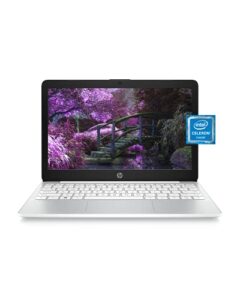 hp stream 11 laptop, intel celeron n4020, 4 gb ram, 64 gb storage, 11.6” hd anti-glare display, windows 11, long battery life, thin & portable, includes microsoft 365 (11-ak0040nr, 2021 diamond white)