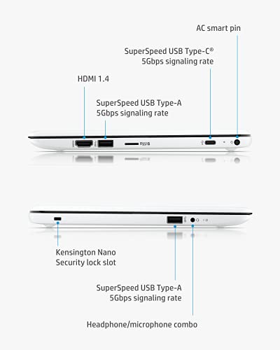 HP Stream 11 Laptop, Intel Celeron N4020, 4 GB RAM, 64 GB Storage, 11.6” HD Anti-Glare Display, Windows 11, Long Battery Life, Thin & Portable, Includes Microsoft 365 (11-ak0040nr, 2021 Diamond White)