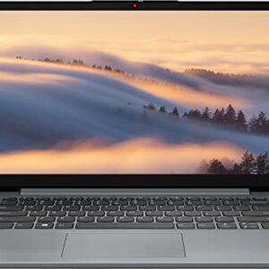 Lenovo Ideapad 1i Thin Light Laptop, 14.0" HD Display, Intel Celeron N4020(up to 2.80 GHz), 4GB RAM 64GB eMMC, WiFi 6, Webcam, 10Hr Battery, Windows 11 S, Cloud Grey, 7 in 1 Accessories