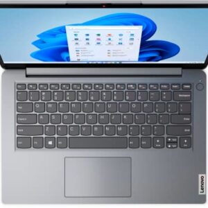 Lenovo Ideapad 1i Thin Light Laptop, 14.0" HD Display, Intel Celeron N4020(up to 2.80 GHz), 4GB RAM 64GB eMMC, WiFi 6, Webcam, 10Hr Battery, Windows 11 S, Cloud Grey, 7 in 1 Accessories