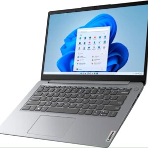 Lenovo Ideapad 1i Thin Light Laptop, 14.0" HD Display, Intel Celeron N4020(up to 2.80 GHz), 4GB RAM 64GB eMMC, WiFi 6, Webcam, 10Hr Battery, Windows 11 S, Cloud Grey, 7 in 1 Accessories