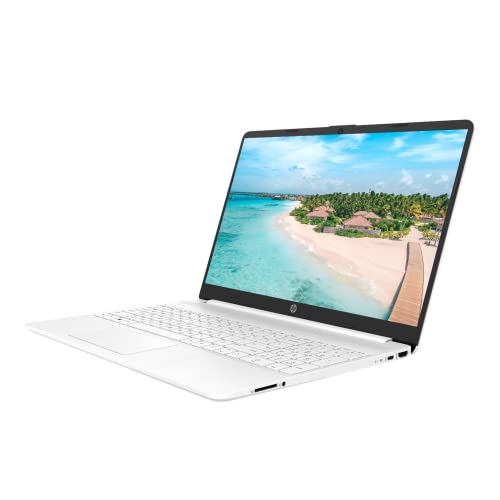 HP 15 Laptop, 15.6" HD Screen, Intel Core i3-1115G4 Processor, 16GB RAM, 512GB PCIe SSD, Webcam, HDMI, SD Card Reader, Wi-Fi, Windows 11 Home, Snow White