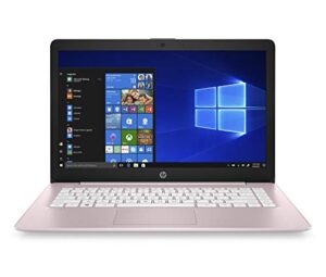 hp stream 14-inch laptop, intel celeron n4000, 4 gb ram, 64 gb emmc, windows 10 home in s mode with office 365 personal for 1 year (14-cb188nr, rose pink)