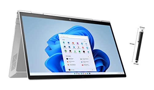 HP Envy X360 2-in-1 13.3" OLED Touchscreen Laptop, Intel Evo Core i7-1195G7, Intel Iris Xe Graphics, 8GB DDR4 RAM, 1TB PCIe SSD, Backlit, Fingerprint, Win11 Home, Silver, with MTC Stylus Pen