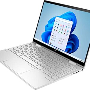 HP Envy X360 2-in-1 13.3" OLED Touchscreen Laptop, Intel Evo Core i7-1195G7, Intel Iris Xe Graphics, 8GB DDR4 RAM, 1TB PCIe SSD, Backlit, Fingerprint, Win11 Home, Silver, with MTC Stylus Pen