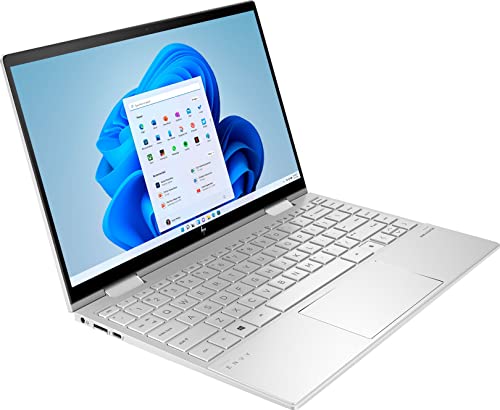 HP Envy X360 2-in-1 13.3" OLED Touchscreen Laptop, Intel Evo Core i7-1195G7, Intel Iris Xe Graphics, 8GB DDR4 RAM, 1TB PCIe SSD, Backlit, Fingerprint, Win11 Home, Silver, with MTC Stylus Pen