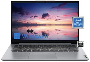 lenovo ideapad 2023 flagship 14″ hd screen lightweight laptop, 4-core intel pentium n5030 (upto 3.1ghz), 4gb ram, 128gb emmc,wifi, webcam, long battery hours, microsoft 365, win 11s+hubxcelaccessory