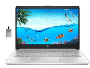 2022 hp stream 14″ hd laptop, amd athlon silver 3050u processor, 16gb ram, 512gb ssd , 720p hd webcam, amd radeon graphics, bluetooth, windows 10 home, silver, 32gb snowbell usb card