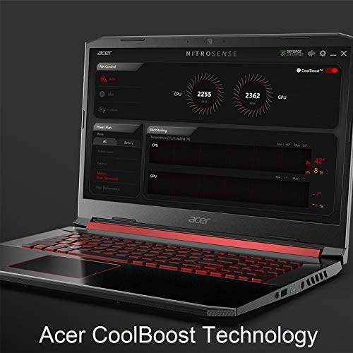 Acer Nitro 5 Gaming Laptop, 9th Gen Intel Core i7-9750H, NVIDIA GeForce RTX 2060, 15.6" Full HD IPS 144Hz Display, 16GB DDR4, 256GB NVMe SSD, Wi-Fi 6, Waves MaxxAudio, Backlit Keyboard, AN515-54-728C