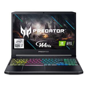 acer predator helios 300 gaming laptop, intel i7-10750h, nvidia geforce rtx 3060 laptop gpu, 15.6″ full hd 144hz 3ms ips display, 16gb ddr4, 512gb nvme ssd, wifi 6, rgb keyboard, ph315-53-71hn