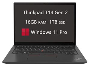 lenovo 2022 thinkpad t14 gen 3, 14 inch fhd computer, 12th gen intel core i5-1235u deca-core, 16gb ram, 1tb ssd, backlit keyboard, fingerprint reader, hdmi, webcam, windows 11 pro