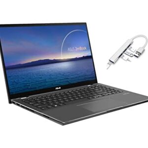 ASUS ZenBook 15.6” FHD Touchscreen Display Laptop | Intel Core i7-1165G7 | NVIDIA GeForce GTX 1650 | Backlit Keyboard | Windows 11 | Grey | with USB3.0 HUB Bundle (Gray, 16GB RAM | 512GB SSD)