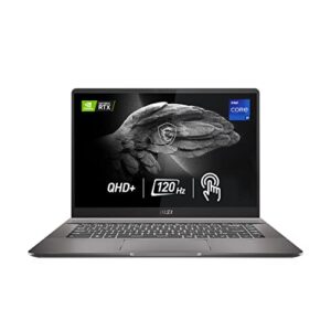 msi creator z16 professional laptop: 16″ qhd+ 16:10 120hz touch display, intel core i9-11900h, nvidia geforce rtx 3060, 32gb ram, 2tb nvme ssd, thunderbolt 4, win10 pro, lunar gray (a11uet-043)