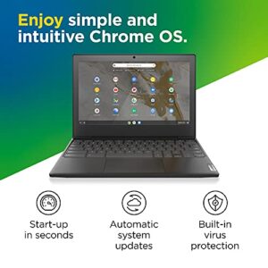 Lenovo IdeaPad 3 11 Chromebook Laptop,11.6" HD Display,Intel Celeron N4020, 4GB RAM, 64GB Storage, UHD Graphics 600, Chrome OS, Onyx Black