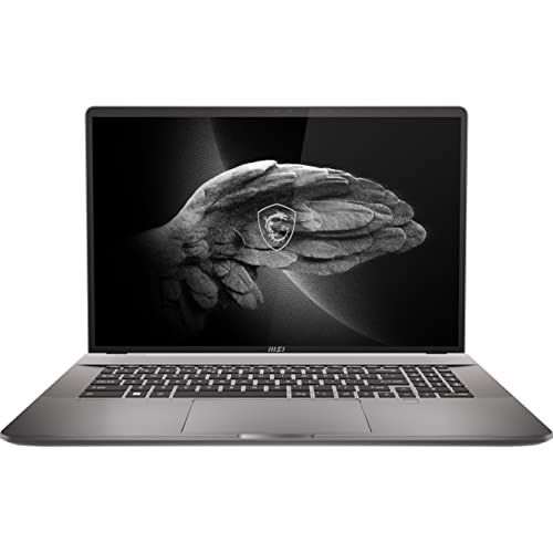 MSI Creator Z17 17" Professional Creator Laptop: Intel Core i9-12900H RTX 3080 Ti 64GB DDR5 2TB NVMe SSD, QHD+ 165hz Touch 100% DCI-P3, Thunderbolt 4 w/ PD Charging, Win 11 Pro: Lunar Gray A12UHST-046