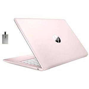 2021 hp stream 14″ hd sva laptop computer, intel celeron n4000 processor, 4gb ram, 64gb emmc flash memory, webcam, 1-year office, intel uhd graphics 600, win 10s, rose pink, 32gb snowbell usb card