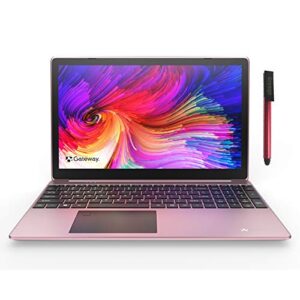 gateway 15.6″ fhd ultra slim laptop computer, intel quad-core i5 1035g1 up to 3.6ghz(beat i7-8565u), 16gb ddr4 ram, 256gb ssd, fingerprint scanner, hdmi, windows 10, rose gold, 64gb flash drive