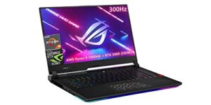 asus rog strix scar 15 (2021) gaming laptop, 15.6″ 300hz fhd display, nvidia geforce rtx 3080 (130w ), ryzen 9 5900hx，with marvel’s spider-man remastered geforce rtx bundle(64gb ram | 1tb pcie ssd)