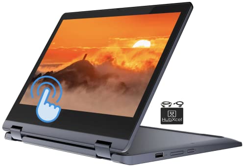 2022 Flagship Lenovo Spin X360 2-in-1 Convertible Light Chromebook Laptop, 11.6" HD Touch Screen,Hexa-Core MediaTek MT8183 Processor, 4GB RAM, 64GB eMMC,Wi-Fi 5, 10+ Hours, Chrome OS +HubxcelAccessory