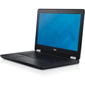 Dell Latitude E5270 Intel Core i7-6600U X2 2.6GHz 8GB 256GB SSD 12.5", Black (Certified Refurbished)