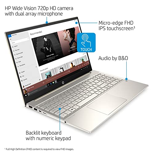 2022 HP Pavilion 15.6" FHD Touchscreen Laptop 11th Gen Intel Core i7-1165G7 24GB DDR4 1TB NVMe SSD Iris Xe Graphics HDMI USB-C WiFi-6 Bluetooth Backlit Keyboard Windows 11 Home w/ RATZK 32GB USB