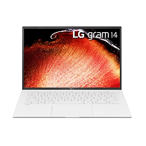 LG Gram 14Z90P Laptop 14" Ultra-Lightweight, (1920 x 1200), Intel Evo 11th gen CORE i5 , 8GB RAM, 256GB SSD, Windows 11 Home, 25.5 Hour Battery, Alexa Built-in, 2X USB-C, HDMI, USB-A - White