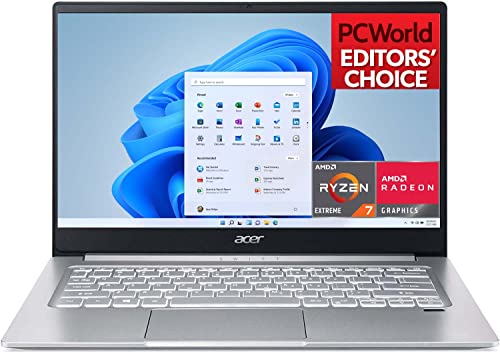 Acer Swift 3 Ultra Light Laptop AMD Ryzen 7 4700U 8-Core Processor 8GB DDR4 512GB NVMe SSD WiFi 6 Backlit Keyboard Fingerprint Reader SF314-42 Windows 11 (Renewed)