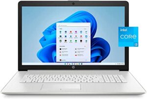 hp 17 laptop, 11th gen intel core i3-1115g4, 8 gb ram, 256 gb ssd, 17.3-inch full hd (1920 x 1080) ips display, windows 11 home, 802.11ac, bluetooth, hdmi, long battery life, w/silmarils accessories