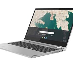 Lenovo Chromebook C340 Laptop, 15.6" FHD (1920 X 1080) Display, Intel Core i3-8130U Processor, 4GB DDR4 RAM, 64GB SSD, Intel UHD Graphics 620, Chrome OS, 2 In 1 Touchscreen, 81T90002UX, Mineral Grey