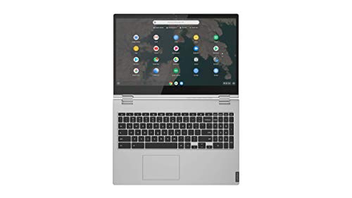 Lenovo Chromebook C340 Laptop, 15.6" FHD (1920 X 1080) Display, Intel Core i3-8130U Processor, 4GB DDR4 RAM, 64GB SSD, Intel UHD Graphics 620, Chrome OS, 2 In 1 Touchscreen, 81T90002UX, Mineral Grey