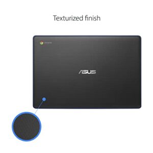 ASUS Chromebook C403 Rugged & Spill Resistant Laptop, 14.0" HD, 180 Degree, Intel Celeron N3350 Processor, 4GB RAM, 32GB eMMC, MIL-STD 810G Durability, Dark Blue, Education, Chrome OS, C403NA-WS42-BL