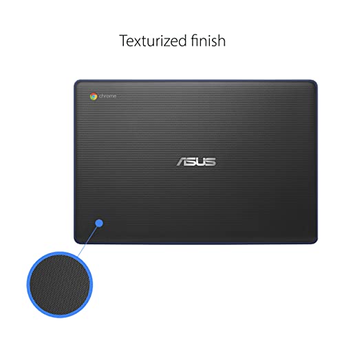 ASUS Chromebook C403 Rugged & Spill Resistant Laptop, 14.0" HD, 180 Degree, Intel Celeron N3350 Processor, 4GB RAM, 32GB eMMC, MIL-STD 810G Durability, Dark Blue, Education, Chrome OS, C403NA-WS42-BL