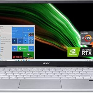 Acer 2023 Newest Swift X Creator Laptop, 14" FHD 100% sRGB Display, AMD Ryzen 7 5800U, NVIDIA RTX 3050Ti GPU, 16GB LPDDR4X, 1TB SSD, Wi-Fi 6, Backlit KB, Windows 10 Home, Gold