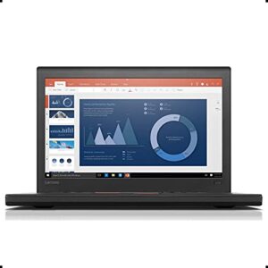 lenovo thinkpad x260 laptop intel core i5 2.40 ghz 8gb ram 256gb ssd windows 10 pro (renewed)