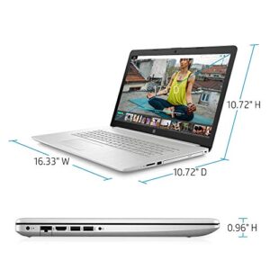 2020 New HP 17-by3063st 17.3 HD Display Notebook, Intel i3-1005G1, 8GB Memory, 128GB SSD 1TB Hard Drive, Windows 10, Silver (Renewed)