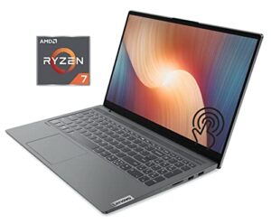 lenovo ideapad 5 laptop, 15″ fhd ips touchscreen, 8-core amd ryzen 7 5825u (>i7-1180g7), wi-fi 6, fhd webcam, fingerprint reader, usb-c, windows 11 home, w/mouse pad (16gb ram | 512gb pcie ssd)