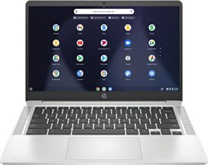 hp chromebook 14″ 14a-nb0013dx amd 3015ce, chrome os, amd radeon graphics, 4gb ddr4 64 gb emmc, mineral silver (renewed)