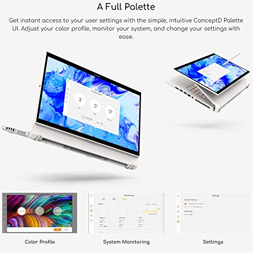 ConceptD 7 Ezel CC715-71-7163 Convertible Creator Laptop, Intel i7-10875H, GeForce RTX 2080 SUPER, 15.6" 4K UHD IPS, PANTONE Validated, 100% Adobe RGB, 32GB DDR4, 2TB NVMe SSD in RAID 0, Wacom EMR Pen