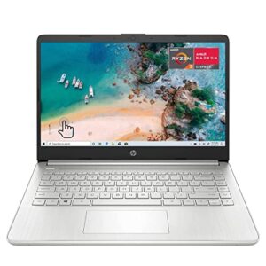 2022 newest hp notebook laptop, 14″ hd touchscreen, amd ryzen 3 3250u processor, 16gb ddr4 ram, 256gb pcie nvme ssd, webcam, hdmi, usb type-c, wireless-ac wi-fi 5, bluetooth, windows 11 home, silver