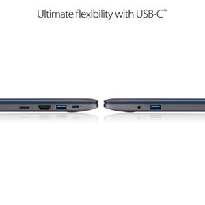 ASUS VivoBook L203MA Ultra-Thin Laptop, Intel Celeron N4000 Processor, 4GB LPDDR4, 64GB eMMC, 11.6” HD, USB-C, Windows 10 in S Mode (Switchable to Pro), L203MA-DS04, One Year of Microsoft Office 365