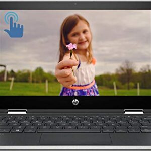 HP Pavilion x360 Premium 2 in 1 Laptop Computer, Intel Quad-Core Pentium Silver N5000 Processor, 11.6" HD IPS Touchscreen Display, 4GB DDR4 128GB SSD, HD Camera B&O USB-C HDMI WiFi BT 4.2 Win 10