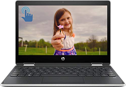 HP Pavilion x360 Premium 2 in 1 Laptop Computer, Intel Quad-Core Pentium Silver N5000 Processor, 11.6" HD IPS Touchscreen Display, 4GB DDR4 128GB SSD, HD Camera B&O USB-C HDMI WiFi BT 4.2 Win 10