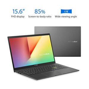 ASUS VivoBook 15 K513 Thin & Light Laptop, 15.6” FHD Display, Intel i7-1165G7 CPU, NVIDIA GeForce MX350, 16GB RAM, 512GB PCIe SSD, Fingerprint Reader, Windows 10 Home, Indie Black, K513EQ-PB79