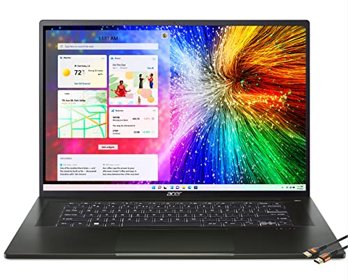 Acer Swift Edge 16" 4K OLED 400 nits Extremely Slim Laptop Octa-core AMD Ryzen7 6800U Backlit KB Fingerprint Reader 100% DCI-P3 Windows 11 w/HDMI (16GB RAM | 1TB SSD)