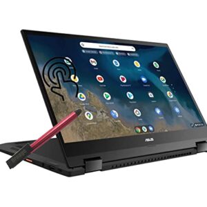 ASUS ChromeBook Flip 15.6" FHD 2-in-1 Touchscreen Laptop, Quad-Core AMD Ryzen 5 3500C (Beat i5-8250U), 8GB DDR4 RAM, 128GB PCIe SSD, WiFi, BT 5.0, Backlit KB, Chrome OS, broag 64GB Flash Drive