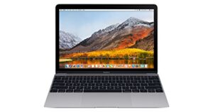 apple macbook 12in laptop w/ retina display 1.2ghz core m, (mjy42ll/a), 8gb memory, 512gb solid state drive, space gray (space gray)(renewed)