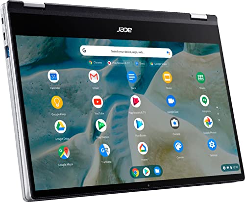 2022 Acer Chromebook Spin 514 2-in-1 Convertible Laptop | 14" FHD Touchscreen | AMD Ryzen 3 3250C Processor | 4GB RAM | 64GB eMMC | USB-C | 10+ Long Battery Life | Backlit KB | Chrome OS | TiTac Card